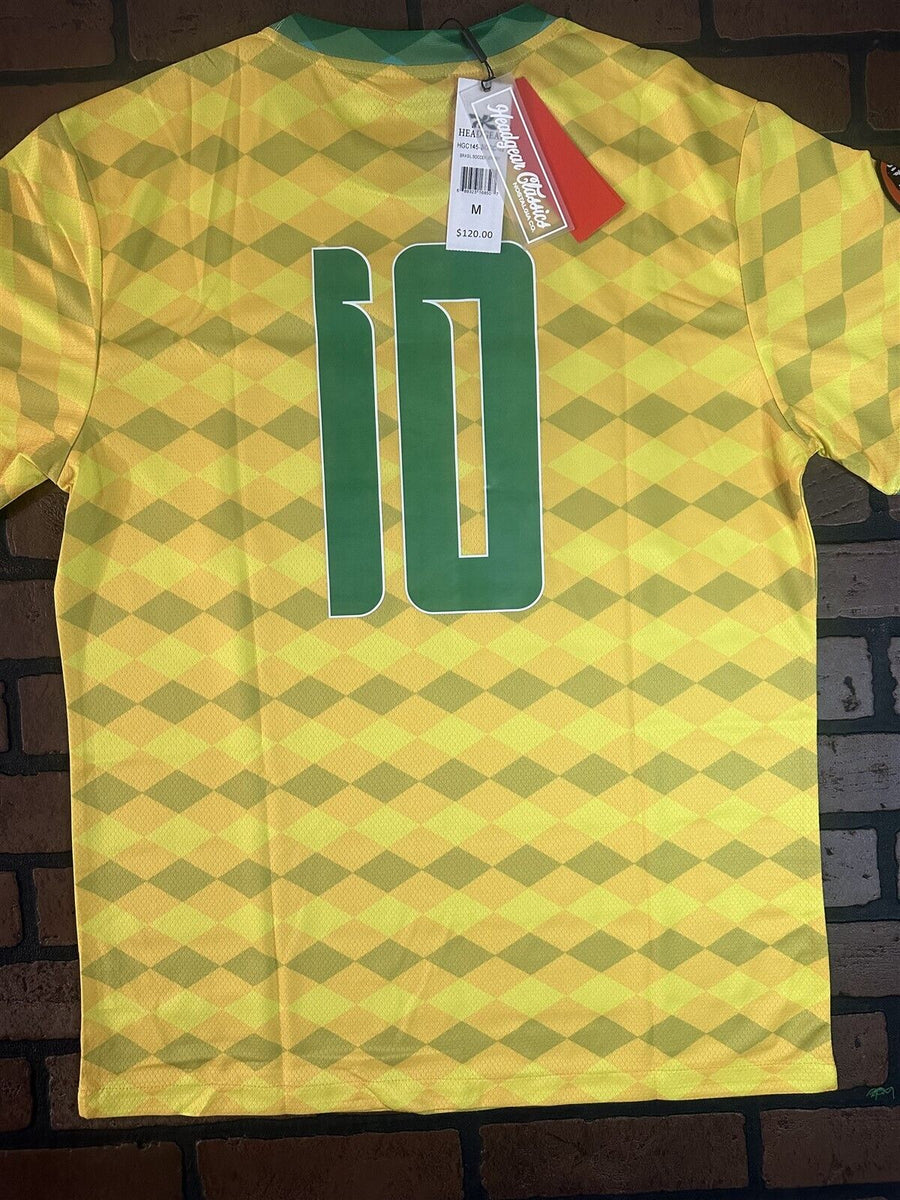 BRAZIL 1990 World Cup National Team Headgear Classics Soccer Jersey ~N ...