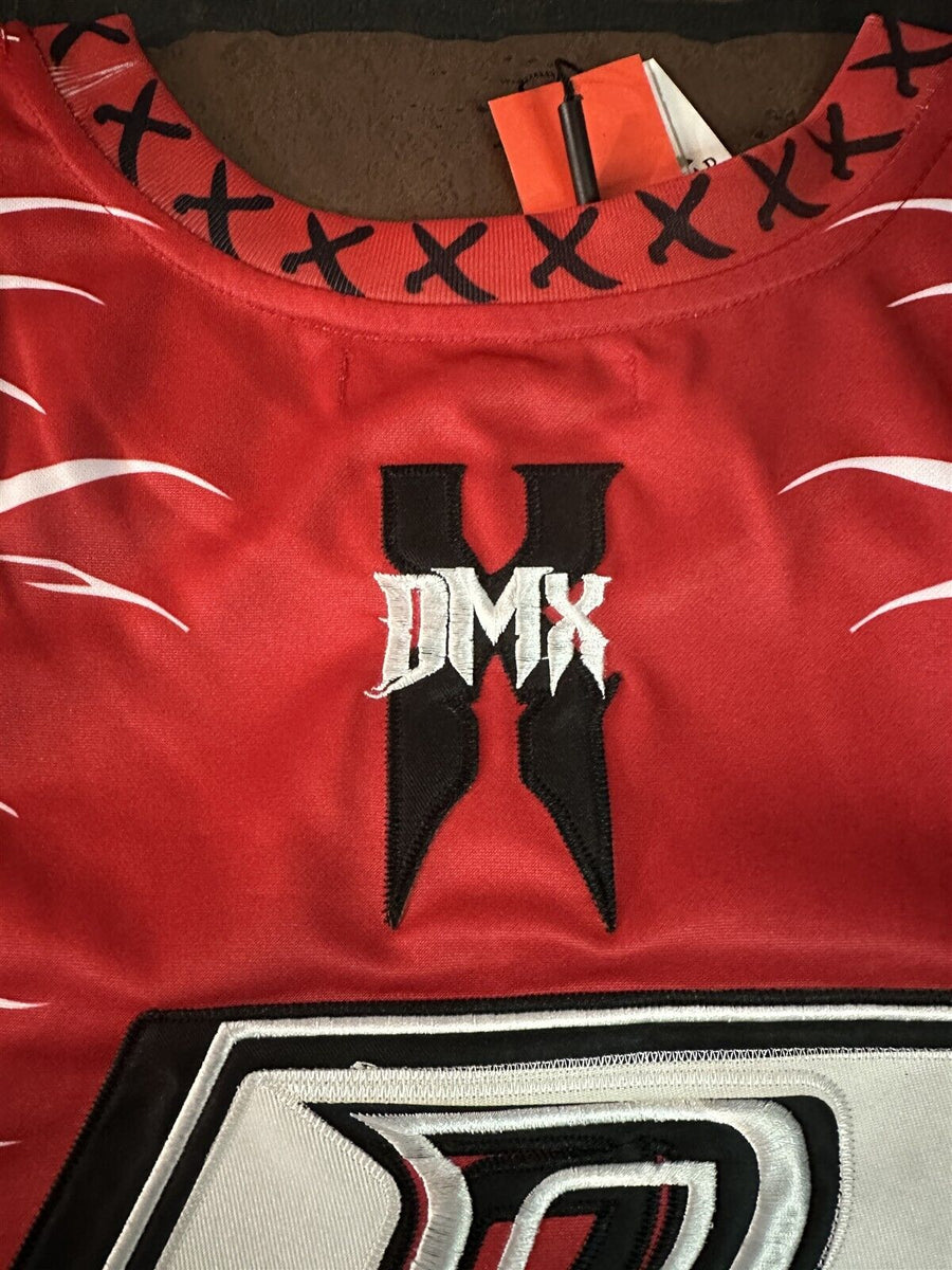 DMX-Red Dark Man X Headgear Classics Basketball Jersey~Never Worn~S M ...