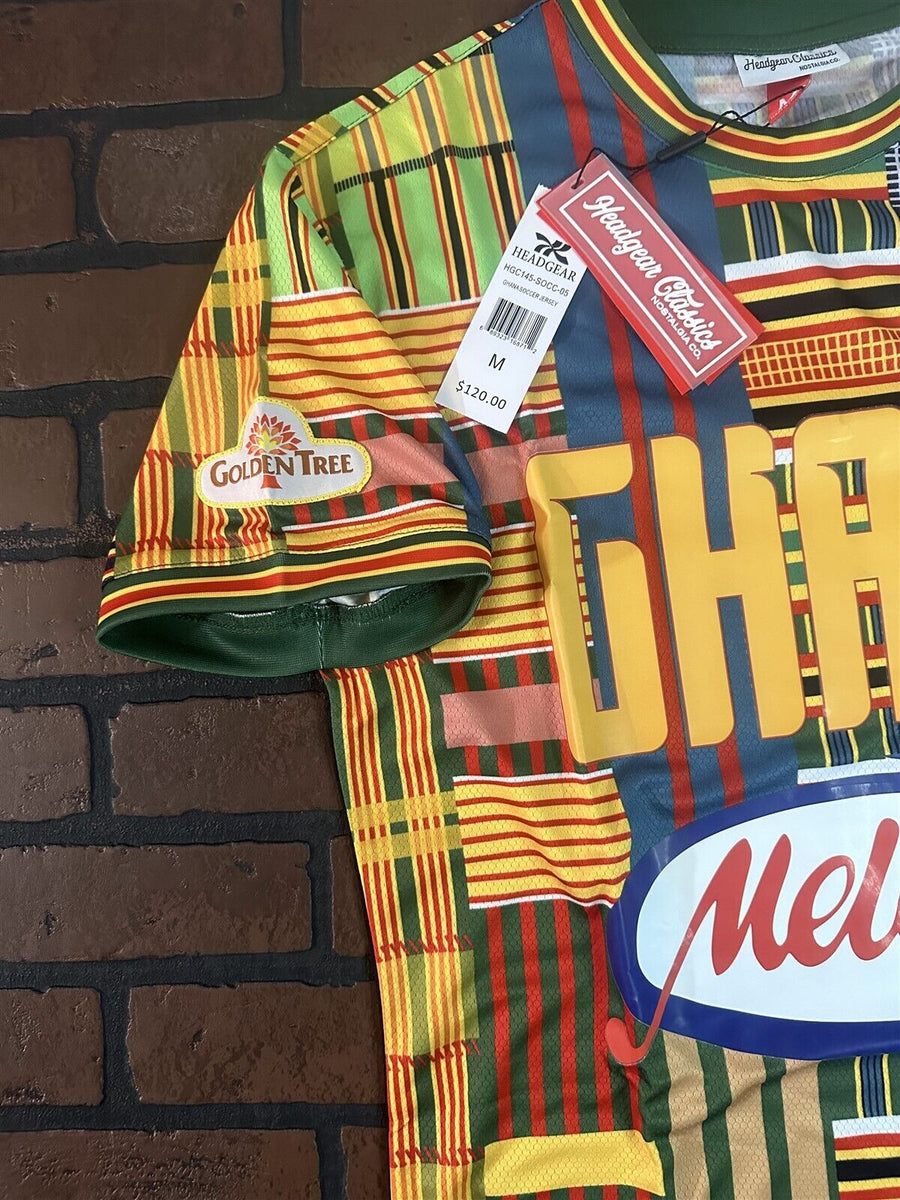GHANA 1990 World Cup National Team Headgear Classics Soccer Jersey~Nev ...