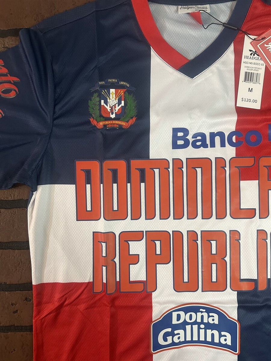 DOMINICAN REPUBLIC 1990 World Cup Team Headgear Classics Soccer Jersey ...